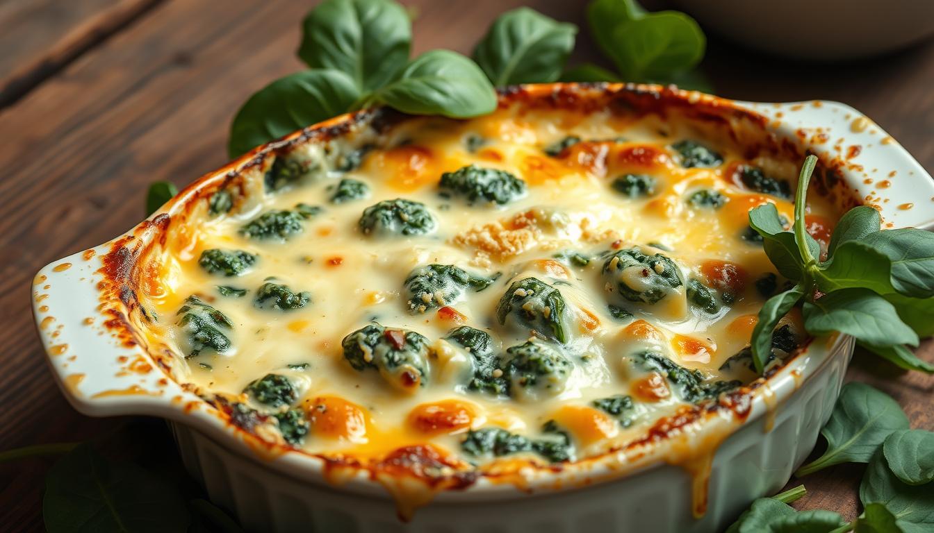 Creamy Spinach Gratin Recipe: Easy Cheesy Side Dish