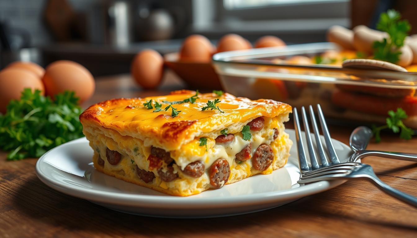 Easy Biscuit Breakfast Casserole Recipe for Family