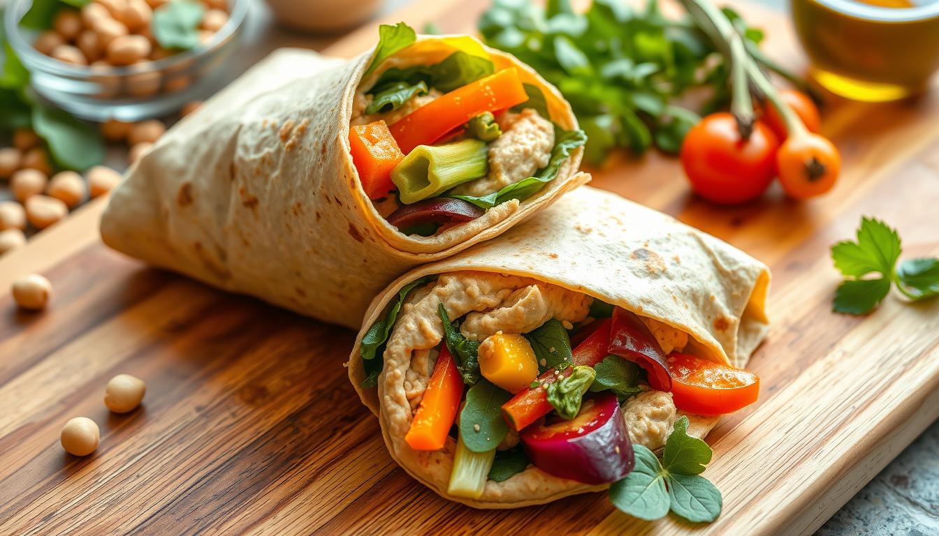 Easy Vegan Hummus Wrap Recipe | Ready in 15 Minutes