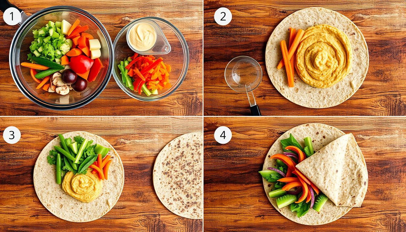 Easy Vegan Hummus Wrap Recipe | Ready in 15 Minutes