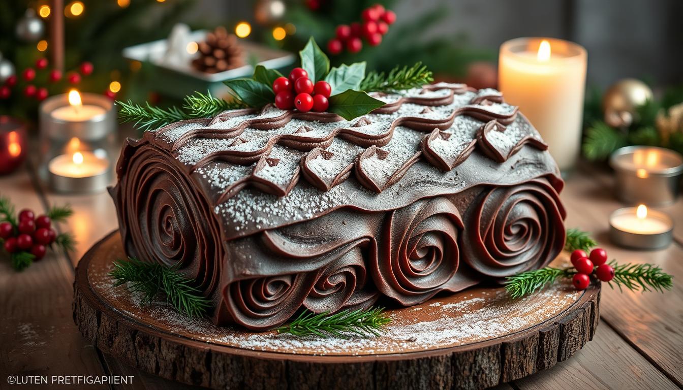 Delicious Gluten-Free Yule Log Cake Recipe