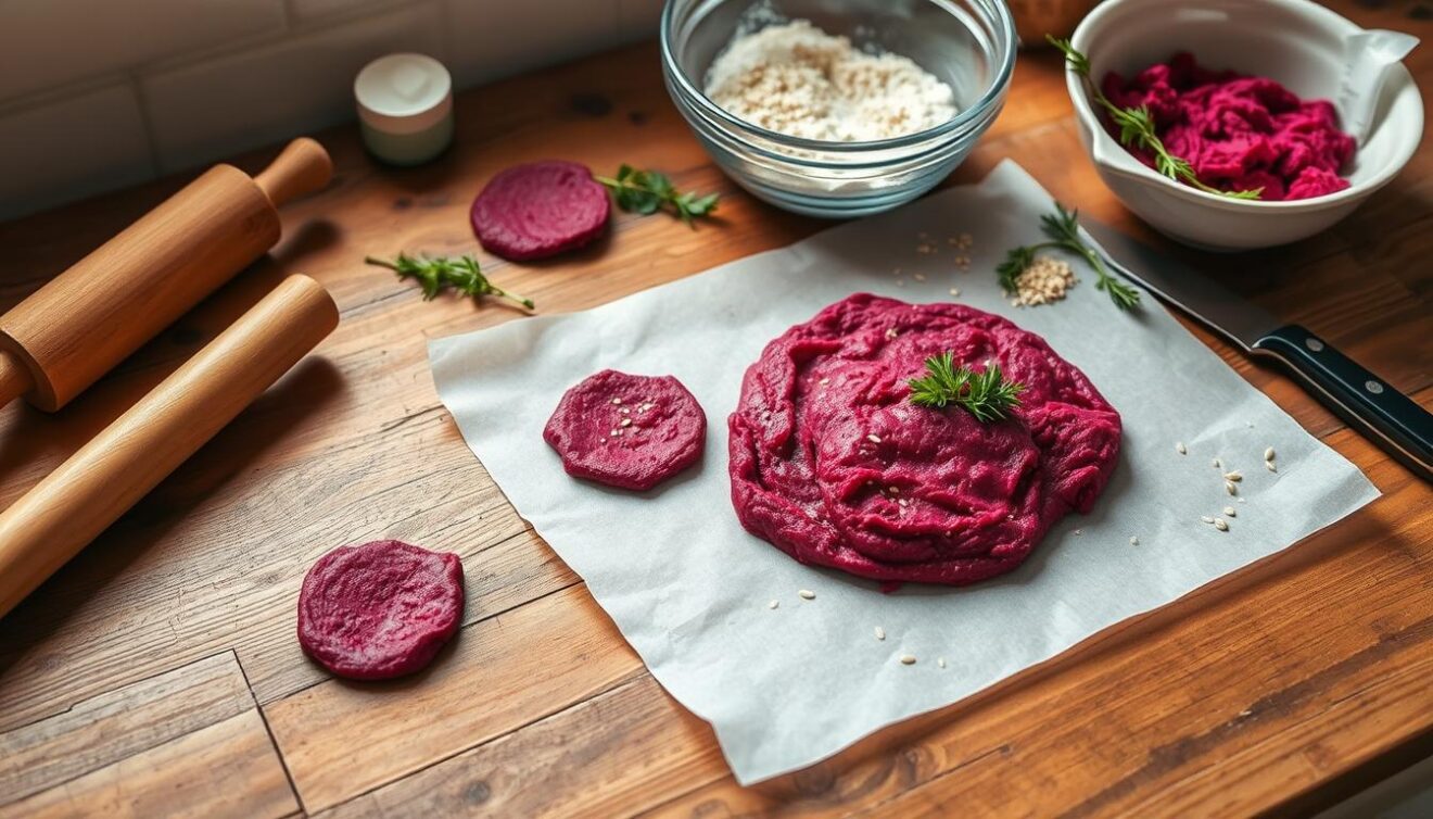 Homemade Beetroot Crackers Recipe - Healthy & Delicious
