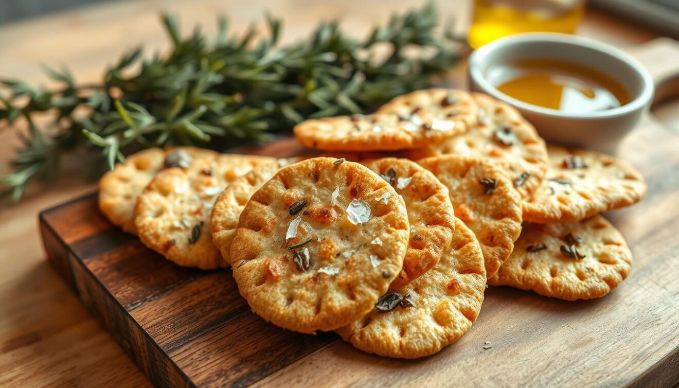 Crispy Rosemary Flatbread Crackers | Easy Homemade Recipe
