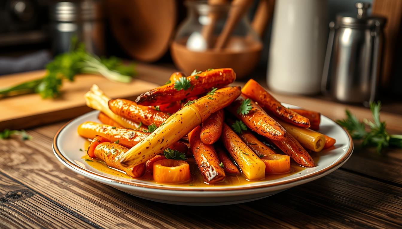 Roasted Celery Root and Carrots | Easy Side Dish