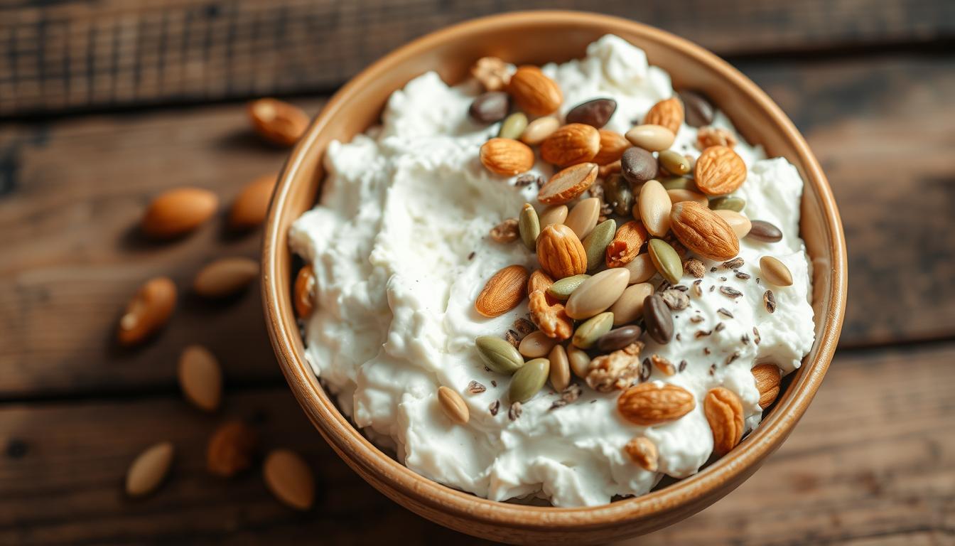 Cottage Cheese with Nuts and Seeds: A Tasty and Nutritious Treat